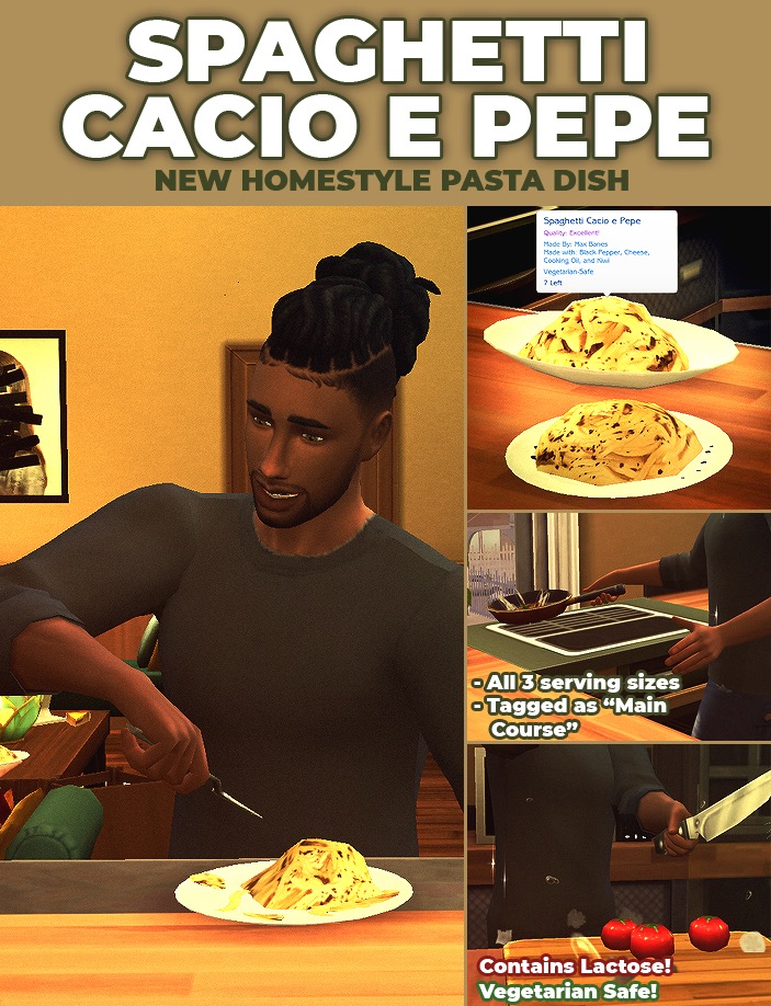 Spaghetti Cacio e Pepe - New Custom Recipe by RobinKLocksley from Mod ...