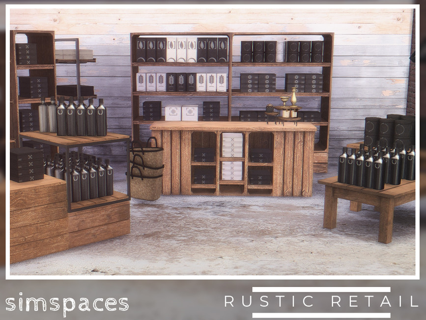 Rustic Retail by simspaces from TSR • Sims 4 Downloads