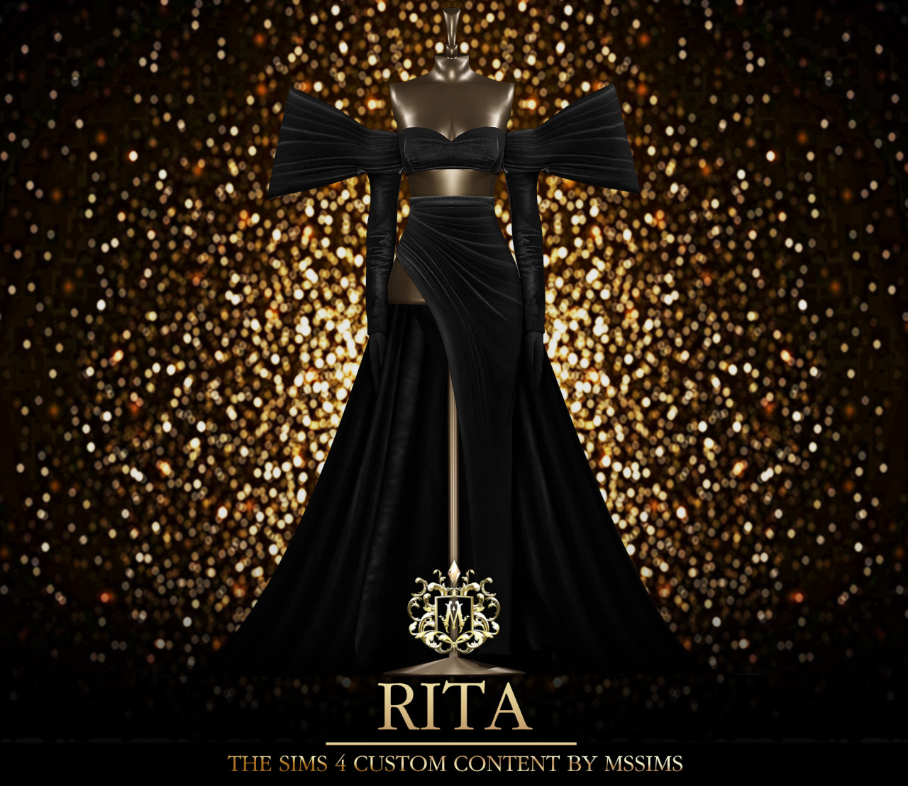 RITA GOWN from MSSIMS • Sims 4 Downloads