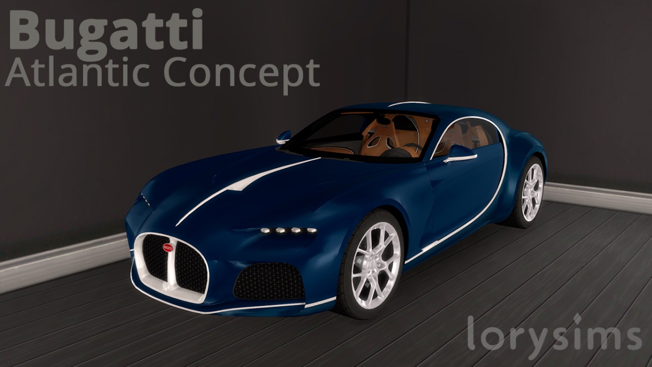2015 Bugatti Atlantic Concept from Lory Sims • Sims 4 Downloads