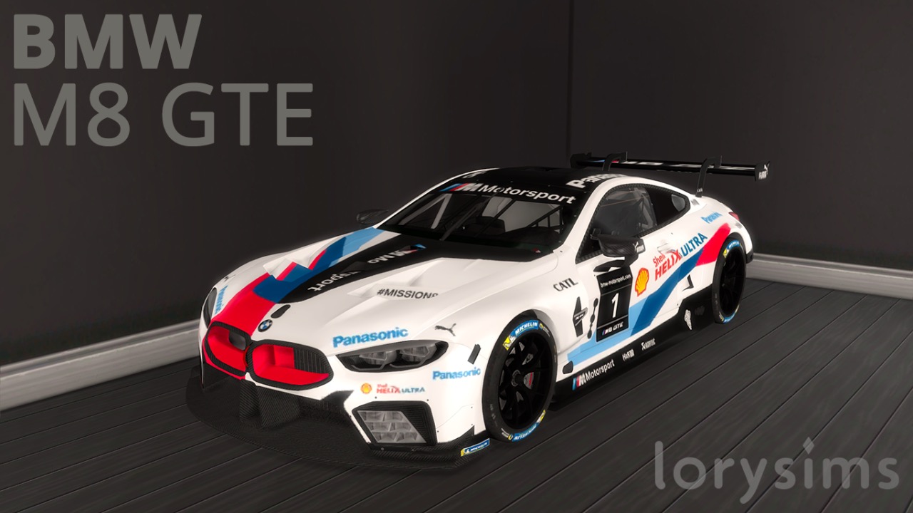 2018 BMW M8 GTE from Lory Sims • Sims 4 Downloads