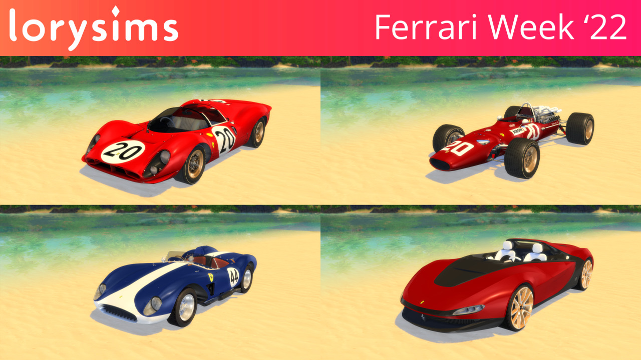 Ferrari Week 2022 from Lory Sims • Sims 4 Downloads