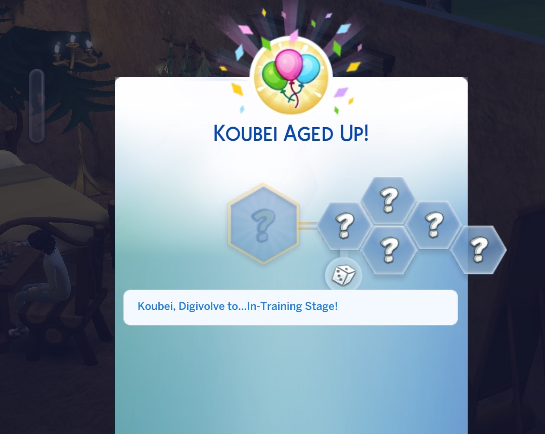 Let our Sims Digivolve! (Age-Up Text Override) by Bravemeow from Mod ...