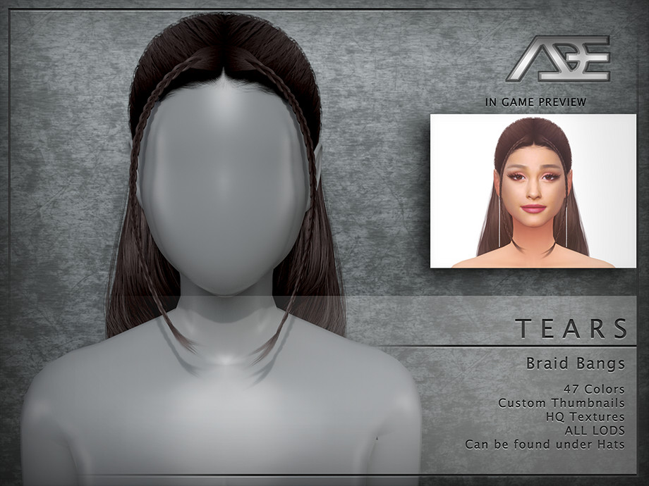 Tears (Bangs) by Ade_Darma from TSR • Sims 4 Downloads